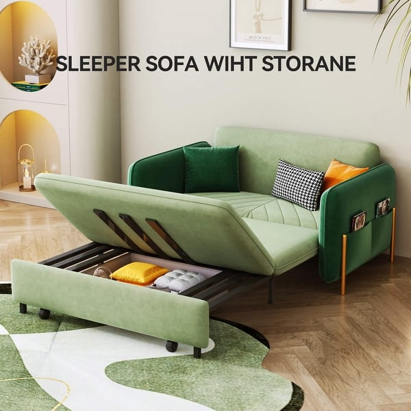 green small sofa bed