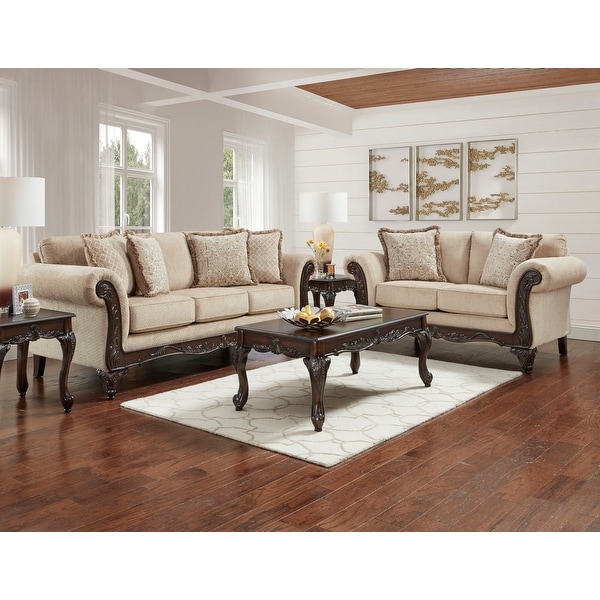 Wood framed sofas and chairs store