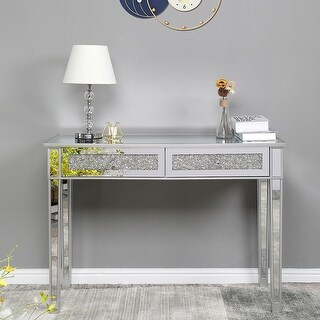 Modern Multifunctional Writing Desk with 2 Drawers - Bed Bath & Beyond ...
