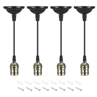 Pendant Light Kit Socket E26/E27 Aluminium Base Brass with 4Ft Cord ...