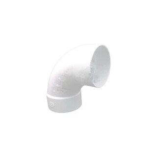 4 in. White Plastic PVC 90 Elbow - Bed Bath & Beyond - 39110488