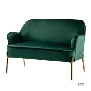 Velvet Sleeper Loveseat Sofa Piped Edges Recliner Loveseat Settee - Bed ...