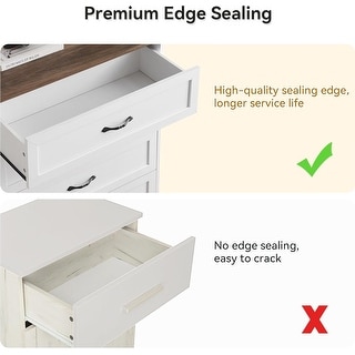 Modern 6 Drawer Dresser Closet Storage Tower Organizer Unit for Bedroom ...