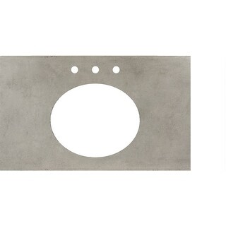 Native Trails NativeStone 37" Stone Composite Vanity Top with Oval ...