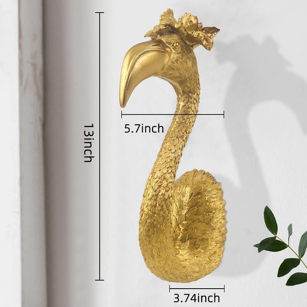 flamingo head for wall