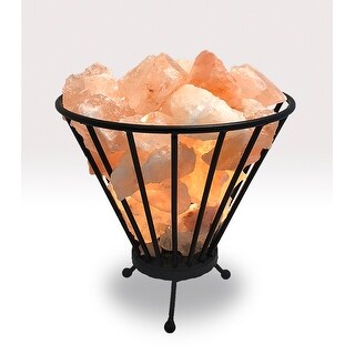 Torch Basket Himalayan Salt Lamp - Orange - Bed Bath & Beyond - 31097016