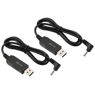 2Pcs 6W 1A USB Step Up Voltage Converter 5V to DC 12V Power Cables ...