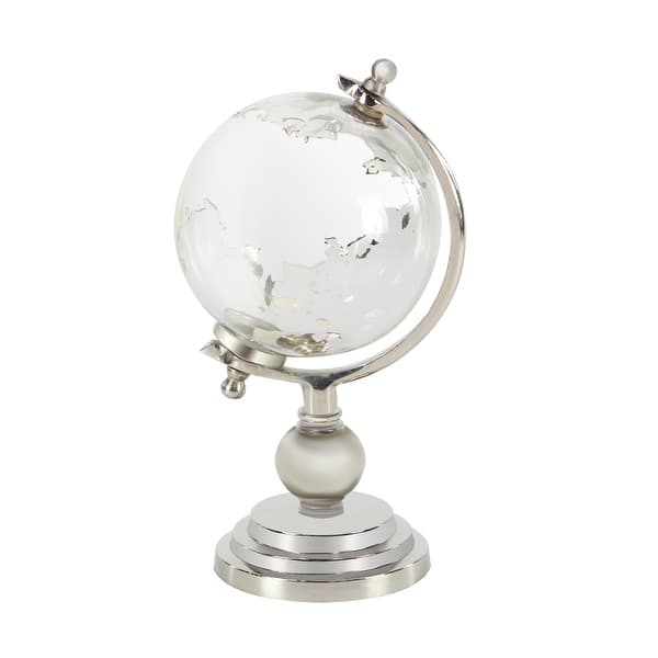 Multi Color Metal and Glass Glam Traditional World Desk Globe - On Sale ...