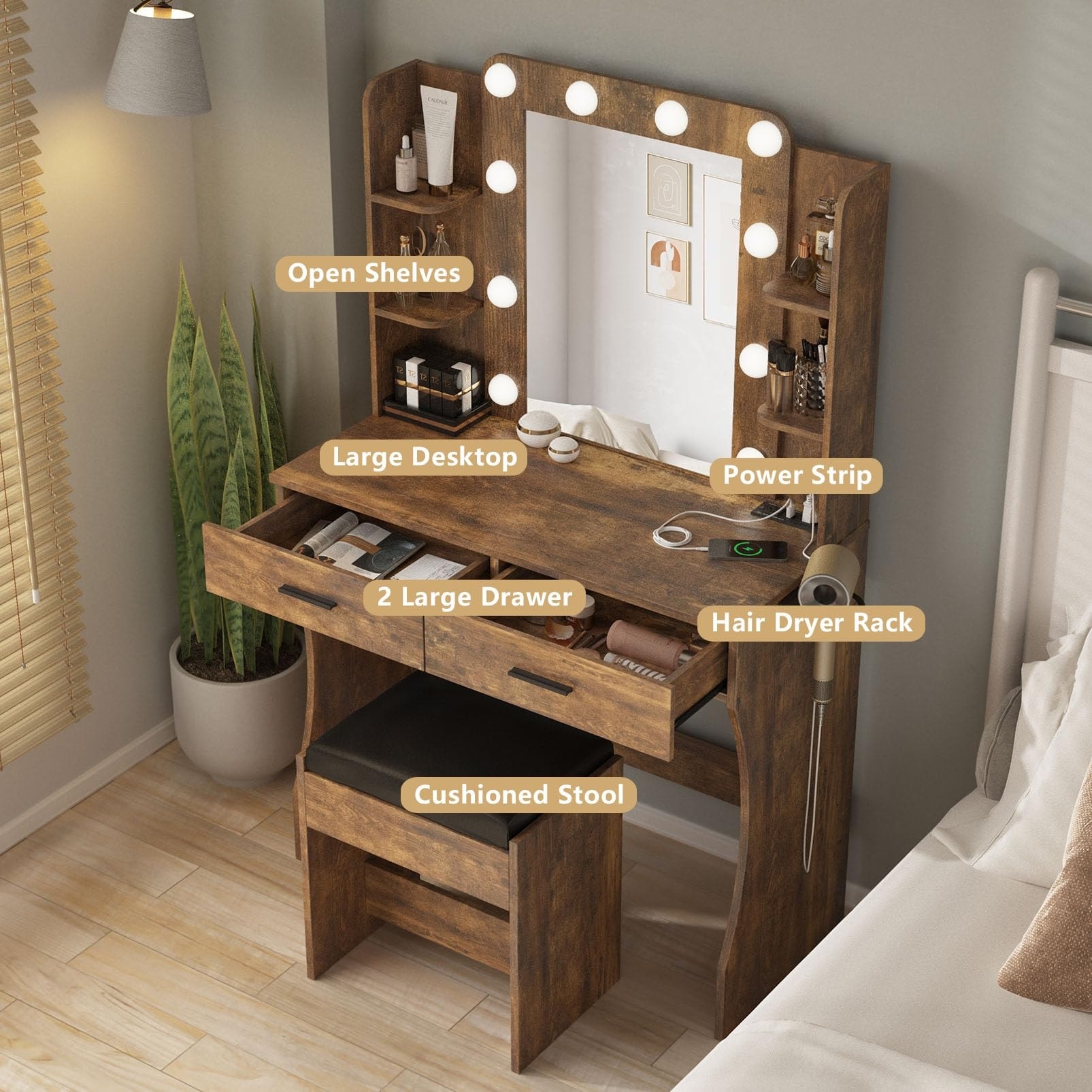 custom makeup vanity