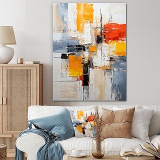 Designart "Deconstructed Colorfields Minimal Abstract I" Abstract ...