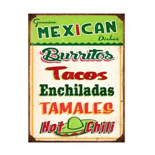 RetroPlanet 'Mexican Sign Board' Canvas Art - Bed Bath & Beyond - 39505256