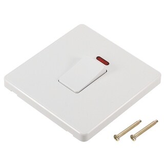 Light Rocker Switch 1 Gang 1 Way White 250V 20A 88mmx86mm - Bed Bath ...