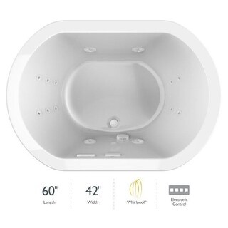 Jacuzzi Duetta 60" Whirlpool Bathtub for Drop In / Undermount - Bed ...