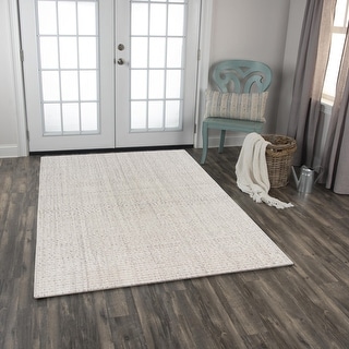 Alora Decor Vera Transitional Ivory Wool Area Rug - Bed Bath & Beyond ...