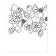 Sangria line art Line Drawings Black White Circles Art Print/Poster ...