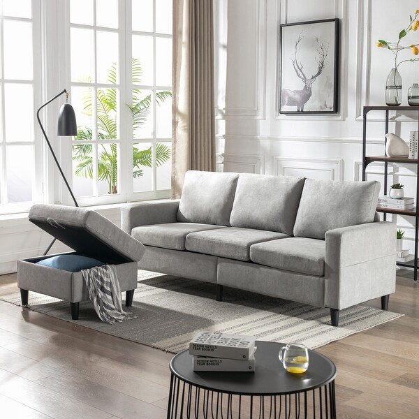 Small couch and ottoman store