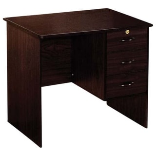 Espresso Desk with Drawers - Bed Bath & Beyond - 36357955