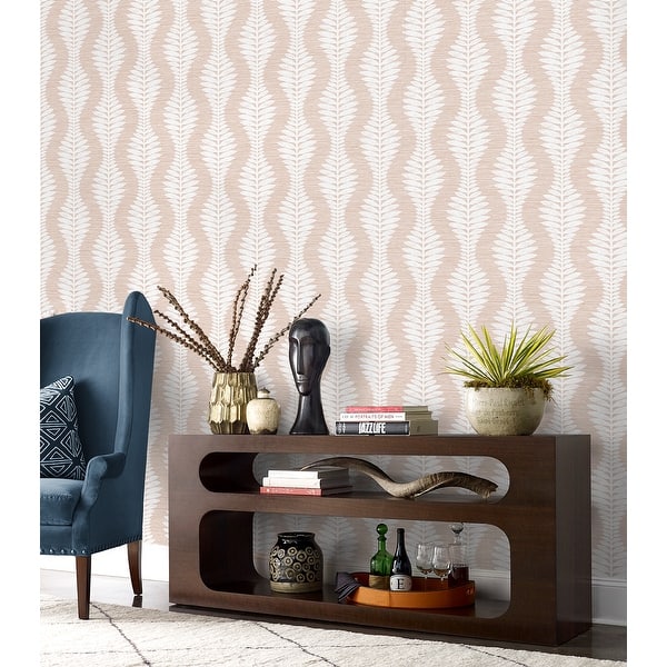 embossed leaf wallpaper