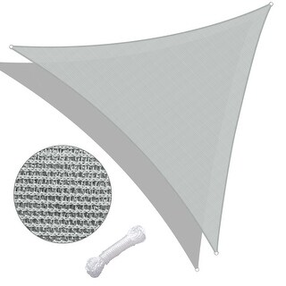 25' x 25' x 25' Triangle Sun Shade Sail/ Cload Gray - Bed Bath & Beyond ...