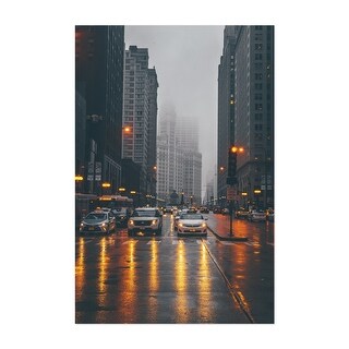 Chicago Illinois Rainy Chicago Streets 02 Urban Art Print/Poster - Bed ...