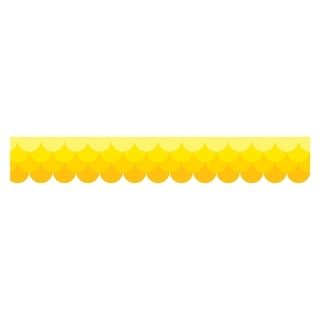 Ombre Yellow Scallops Borders - Bed Bath & Beyond - 17103540