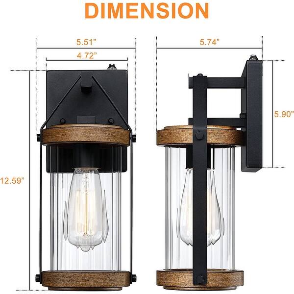 2 pack dusk to dawn wall light fixture indoor lantern wall sconce - Bed ...