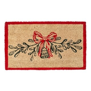 1'6"X2'6" Mistletoe & Holly Coir Doormat - On Sale - Bed Bath & Beyond ...