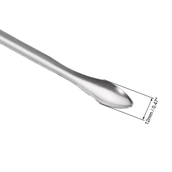 Micro Scoop Stainless Steel Reagent Sample Spoon Lab Spatulas 10Pcs ...