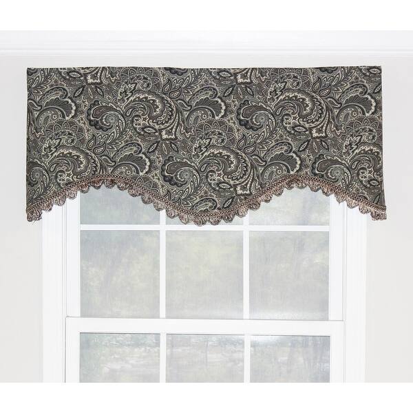 RLF Home Quality Morelia Cornice valance - 50x17 - Bed Bath & Beyond ...