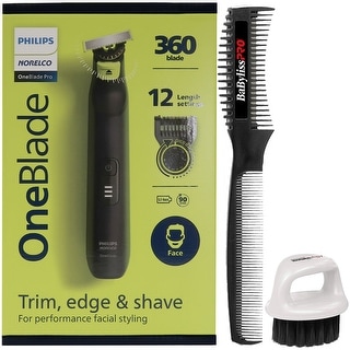 Philips Norelco OneBlade 360 Pro Hybrid Electric Trimmer QP6531/70 ...