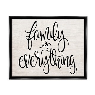 Stupell Family Is Everything Rustic Quote Farm Home Sign Floater Frame ...