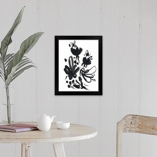 "Cameo Bloom II" Black Framed Print - Bed Bath & Beyond - 30181743