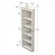 Inval 71-inch 5 Shelf Engineered Wood Corner Bookcase - Bed Bath ...