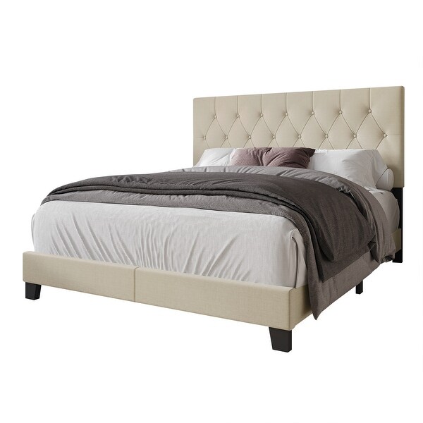 Dillon Tufted Upholstered Panel Bed On Sale Bed Bath Beyond 39099505