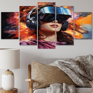 Designart "Video Game Virtual Adventure Portrait II" Entertainment ...