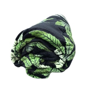Marijuana Leaf Fleece Plush Microfiber Soft Blanket - Bed Bath & Beyond ...