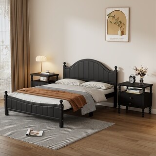 3 Pieces Bedroom Sets Traditional Concise Style - Bed Bath & Beyond ...