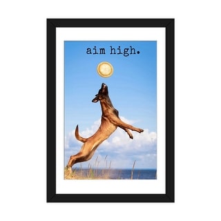 iCanvas "Aim High - Realistic" by Dog is Good and Cat is Good - Bed ...