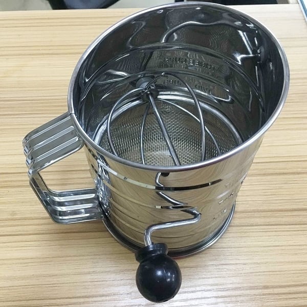 Stainless Steel Manual Sugar Flour Sifters Sieve Baking Cake Tools ...