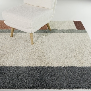 Roderick Modern Geo Shag Area Rug - Bed Bath & Beyond - 35326232