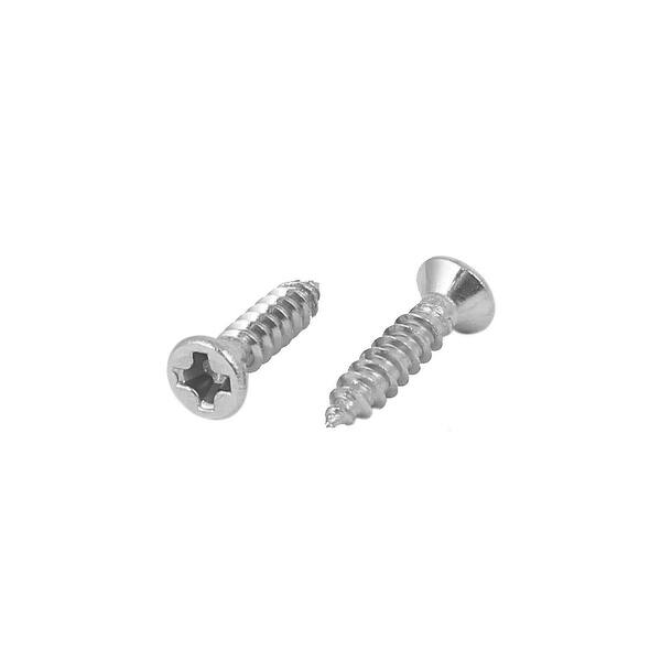 M2.2 x 9.5mm 304 Stainless Steel Phillips Self Tapping Screws Fasteners 100 Pcs - Silver Tone ...