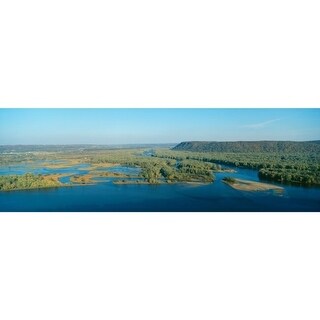 Confluence Of Mississippi And Wisconsin Rivers Pikes Peak State Park ...