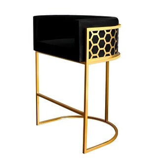 Maluma Velvet Counter Stool (Set of 3) - Bed Bath & Beyond - 41538795