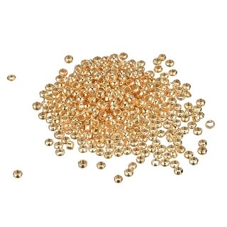 2000Pcs 2.5mm Round Crimp Beads Jewelry Making Crimp End Spacer Bead ...