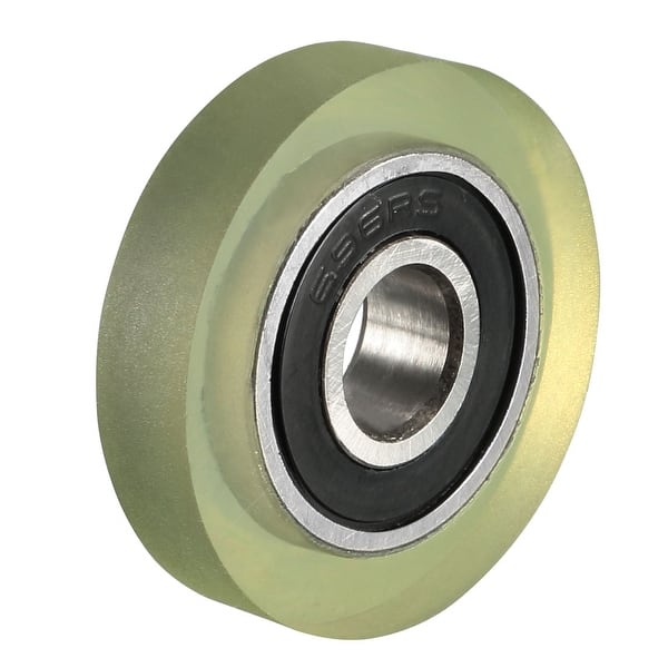 2pcs Roller Idler Bearing Pulley Sliding Conveyor Wheel Clear - Bed ...