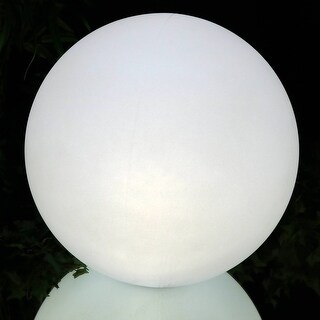 Sunnydaze Floating LED Light Ball - Remote Control Rechargeable - RGB ...