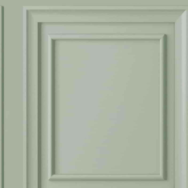 Laura Ashley Redbrook Wood Panel Sage Wallpaper - Overstock - 35470658