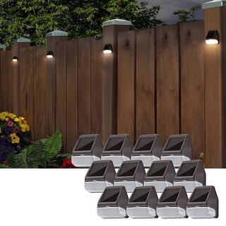 LED Solar Powered Deck Lights, Outdoor Wall Light, for Garden Yard ...