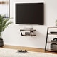 Floating Wall Shelves Entertainment Center with Wooden AV Media Shelf ...