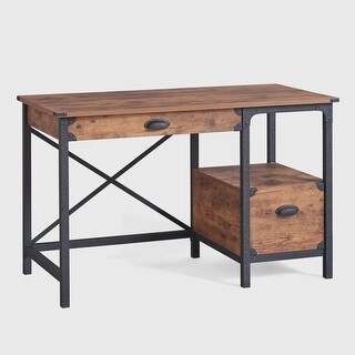 Rustic Country Desk, Weathered Pine Finish - Bed Bath & Beyond - 36507795